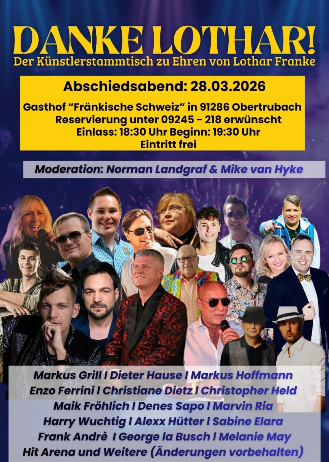 Mike van Hyke – Künstlerstammtisch zu Ehren von Lothar Franke – Mike ...